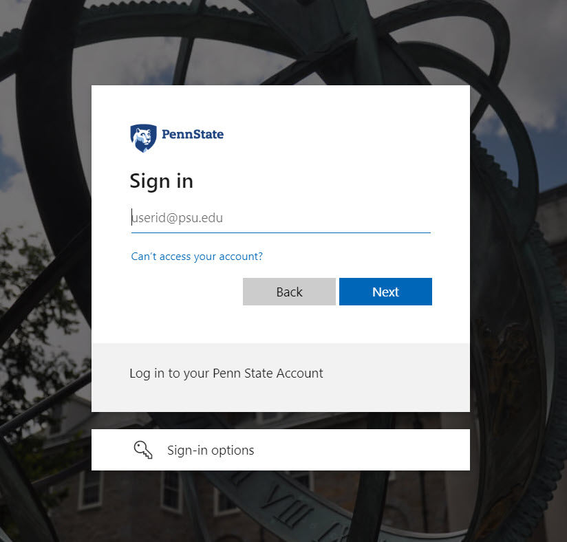 Log in to Penn State Systems - Research Support